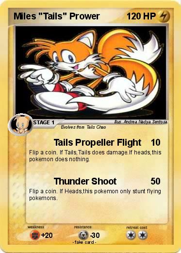 Pokémon Miles Tails Prower 28 28 - Tails Propeller Flight - My Pokemon Card