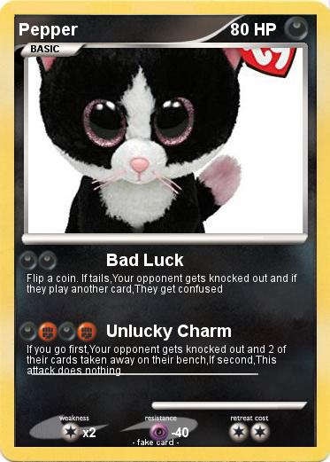 Pokémon Pepper 156 156 - Bad Luck - My Pokemon Card