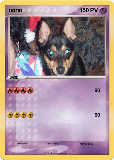 Pokémon nono 30 30 - Ma carte Pokémon
