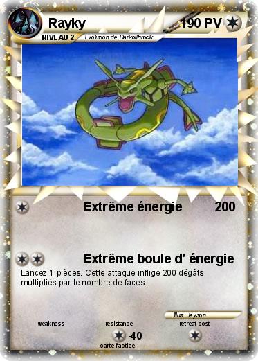 Pokémon Rayky 1 1 - Extrême énergie - Ma carte Pokémon