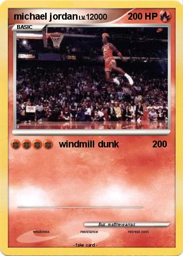 Pokémon michael jordan 113 113 - windmill dunk - My Pokemon Card