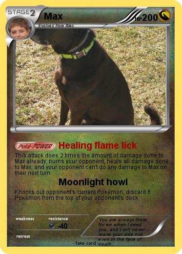 Pokémon Max 1630 1630 - Healing flame lick - My Pokemon Card