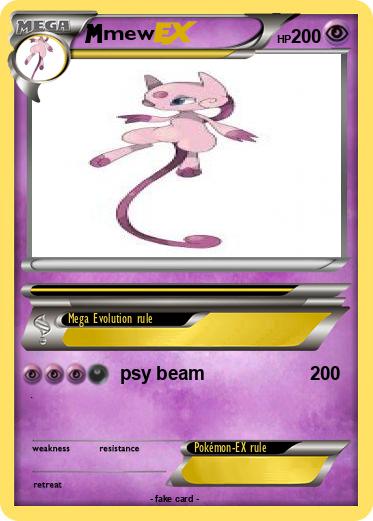 Pokémon mew 8880 8880 - psy beam - My Pokemon Card