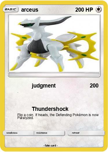 Pokémon arceus 11511 11511 - judgment - My Pokemon Card