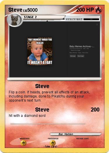 Pokémon Steve 3679 3679 - Steve - My Pokemon Card