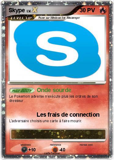 Pokémon Skype 15 15 - Onde sourde - Ma carte Pokémon