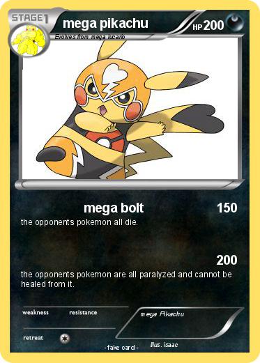Pokémon mega pikachu 480 480 - mega bolt - My Pokemon Card