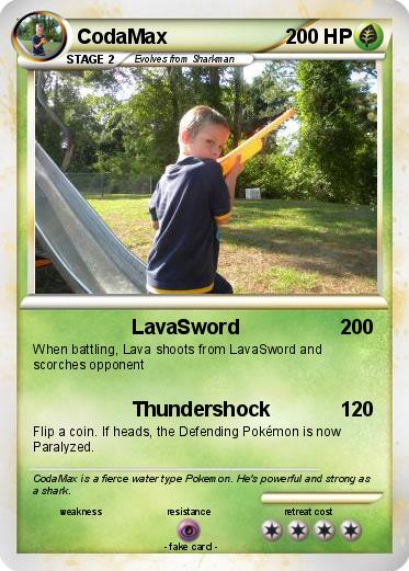 Pokémon CodaMax - LavaSword - My Pokemon Card