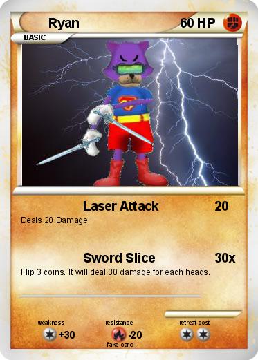 Pokémon Ryan 1082 1082 - Laser Attack - My Pokemon Card