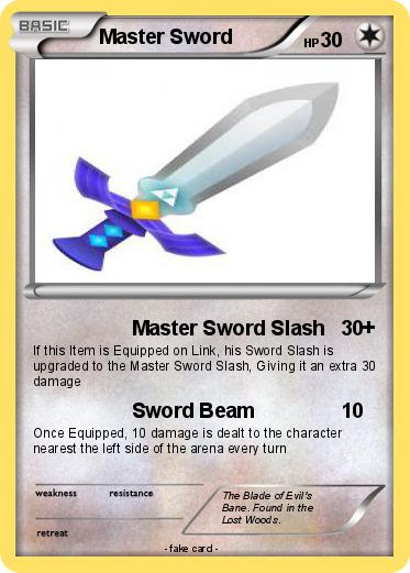 Pokémon Master Sword 46 46 - Master Sword Slash - My Pokemon Card