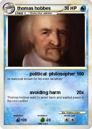 Pokémon thomas hobbes 21 21 - political philosopher - My Pokemon Card