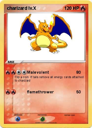 Pokémon charizard lv X 37 37 - Malevolent - My Pokemon Card