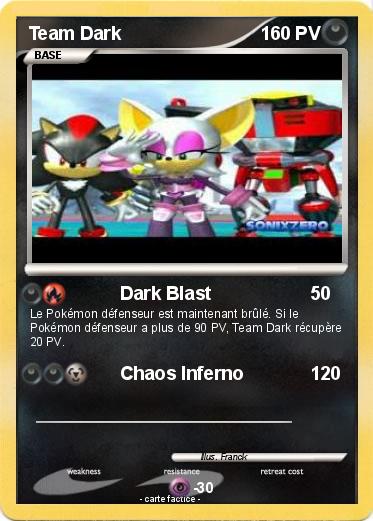 Pokémon Team Dark 36 36 - Dark Blast - Ma carte Pokémon