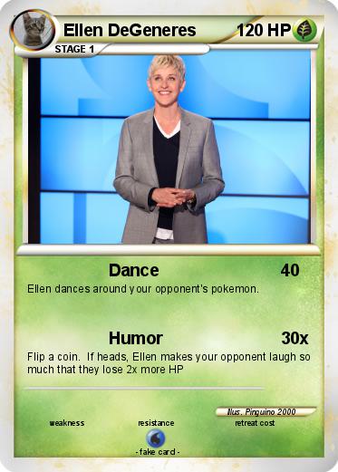 Pokémon Ellen DeGeneres 4 4 - Dance - My Pokemon Card