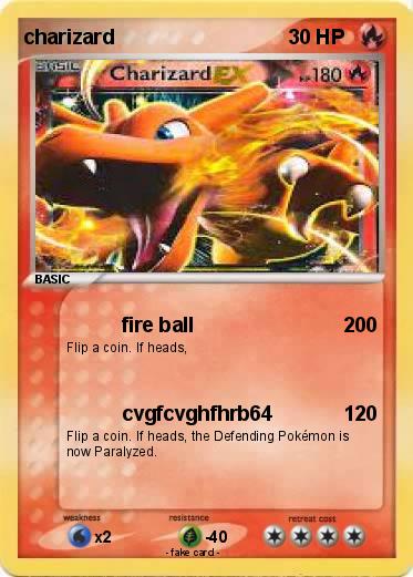 Pokémon charizard 10113 10113 - fire ball - My Pokemon Card