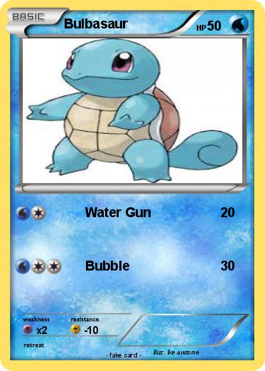 Pokémon Bulbasaur 1061 1061 - Water Gun - My Pokemon Card