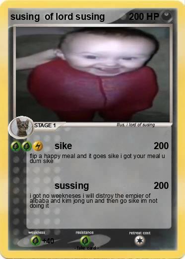 Pokémon susing of lord susing 1 1 - sike - My Pokemon Card