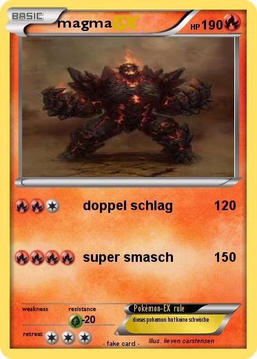Pokémon magma 323 323 - doppel schlag - My Pokemon Card