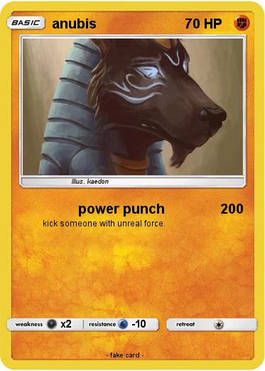 Pokémon anubis 197 197 - power punch - My Pokemon Card