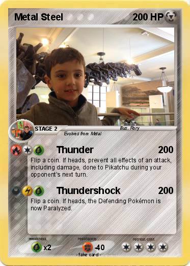 Pokémon Metal Steel - Thunder - My Pokemon Card
