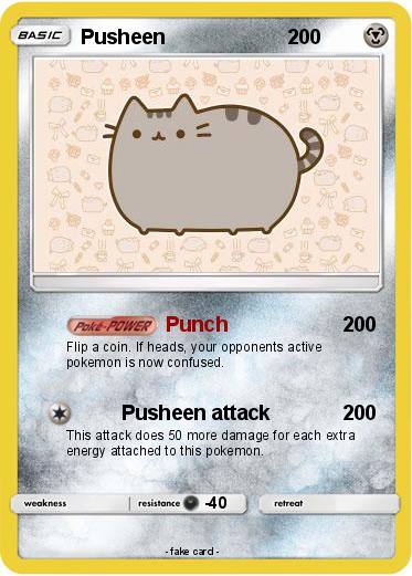 Pokémon Pusheen 483 483 - Punch - My Pokemon Card