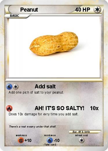 Pokémon Peanut 86 86 - Add salt - My Pokemon Card