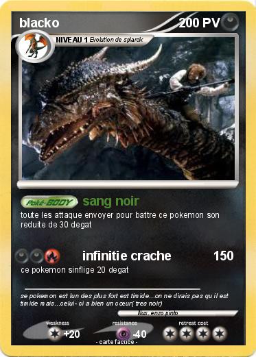 Pokémon blacko 3 3 - sang noir - Ma carte Pokémon