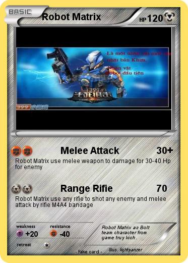 Pokémon Robot Matrix - Melee Attack - My Pokemon Card
