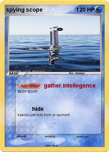Pokémon spying scope - gather intellegence - My Pokemon Card