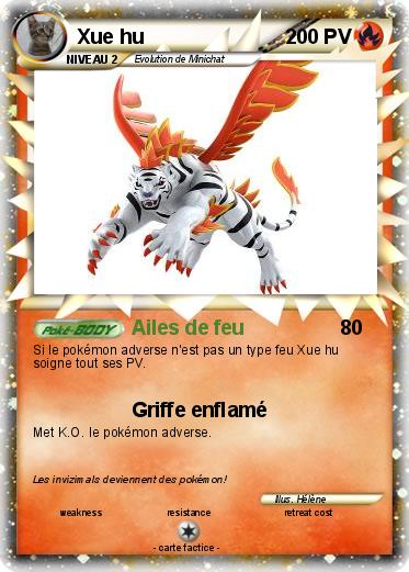 Pokémon Xue hu 11 11 - Ailes de feu - Ma carte Pokémon