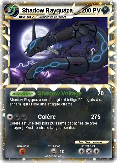 Pokémon Shadow Rayquaza 64 64 - Shadow Voltage - Ma carte Pokémon
