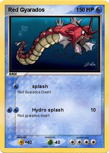 Pokémon Red Gyarados 2 2 - splash - My Pokemon Card