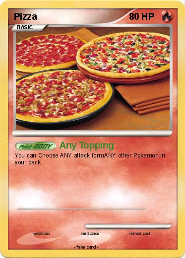 Pokémon Pizza 333 333 - Any Topping - My Pokemon Card