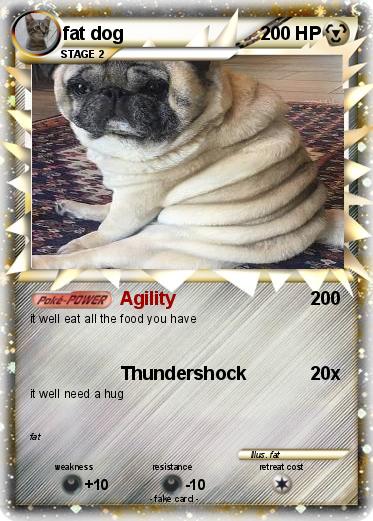 Pokémon fat dog 69 69 - Agility - My Pokemon Card