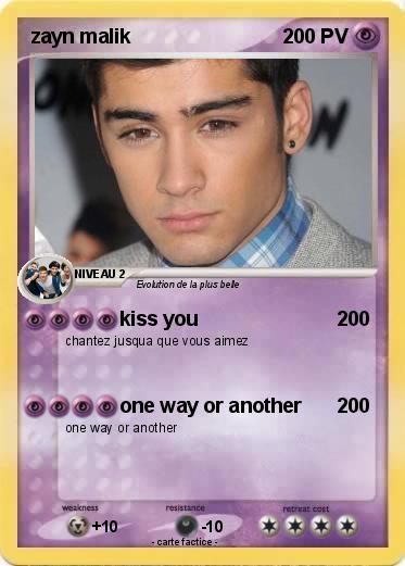 Pokémon zayn malik 52 52 - kiss you - Ma carte Pokémon