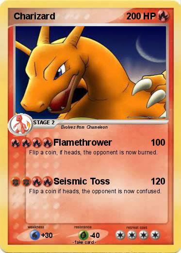 Pokémon Charizard 4289 4289 - Flamethrower - My Pokemon Card