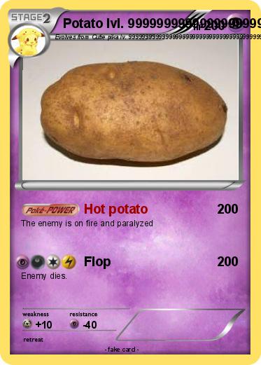 Pokémon Potato lvl - Hot potato - My Pokemon Card