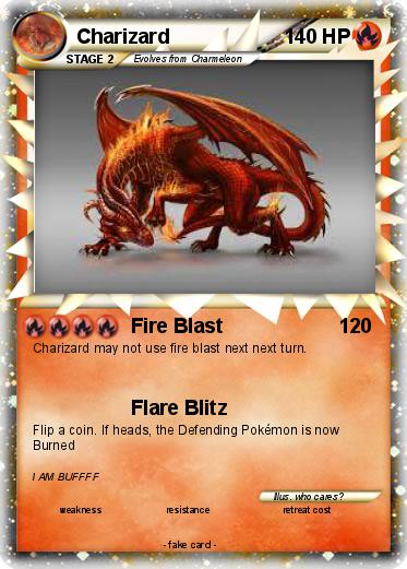 Pokémon Charizard 7399 7399 - Fire Blast - My Pokemon Card
