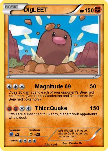 Pokémon DigLEET - Magnitude 69 - My Pokemon Card