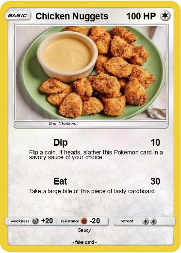 Pokémon Chicken Nuggets 60 60 - Dip - My Pokemon Card