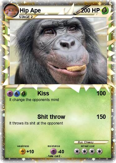 Pokémon Hip Ape - Kiss - My Pokemon Card