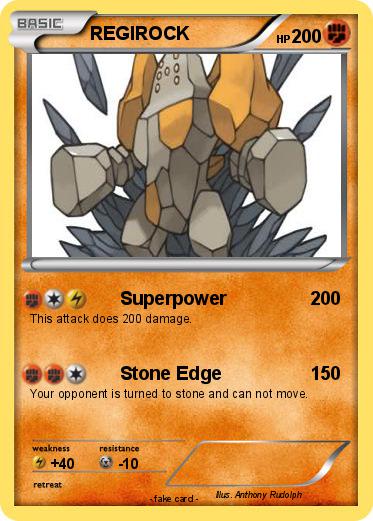 Pokémon REGIROCK 318 318 - Superpower - My Pokemon Card