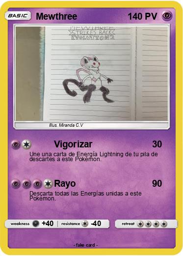 Pokémon Mewthree 1410 1410 - Vigorizar - Mi carta pokémon