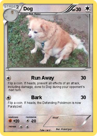 Pokémon Dog 1429 1429 - Run Away - My Pokemon Card