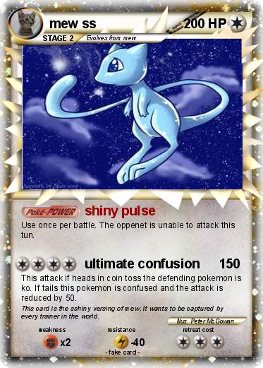 Pokémon mew ss 1 1 - shiny pulse - My Pokemon Card