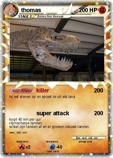 Pokémon thomas 914 914 - killer - My Pokemon Card