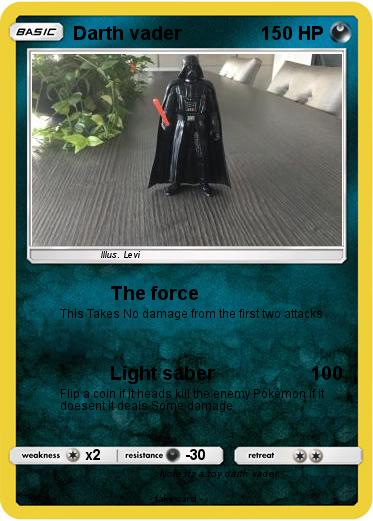 Pokémon Darth vader 1839 1839 - The force - My Pokemon Card