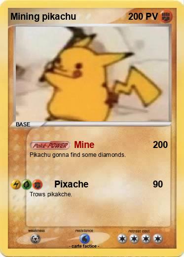 Pokémon Mining pikachu - Mine - Ma carte Pokémon