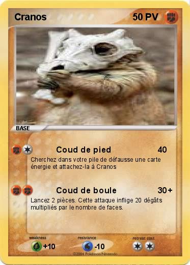 Pokémon Cranos 2 2 - Coud de pied - Ma carte Pokémon