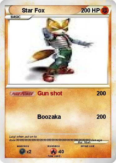 Pokémon Star Fox 29 29 - Gun shot - My Pokemon Card